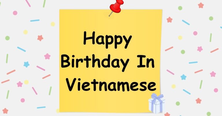 Happy Birthday In Vietnamese - LingoFusionHub.com