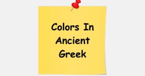 Colors In Ancient Greek - LingoFusionHub.com